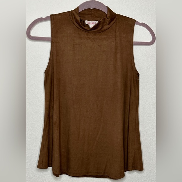 a'gaci | Tops | Agaci Turtle Neck Suade Top | Poshmark